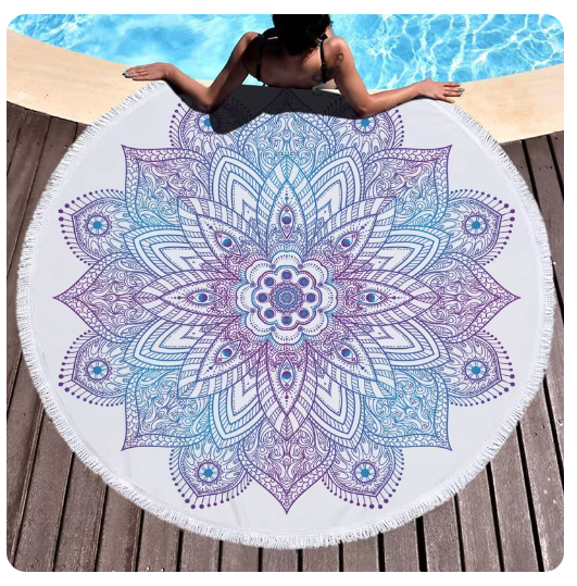 Toalla para playa redonda con diseños | Sodimac - Falabella