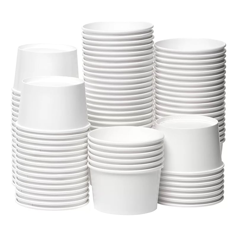Pasteleria Pack X50 Vasos Polipapel Pote Helado Vasos Desechables 3oz ...
