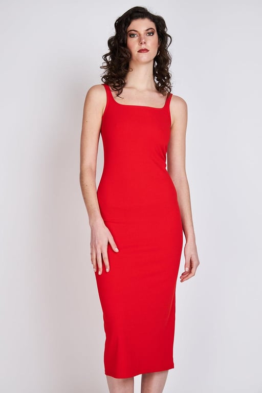 ECLIPSE Vestido Tubo Rosalía Rojo Eclipse ECLIPSE | falabella.com