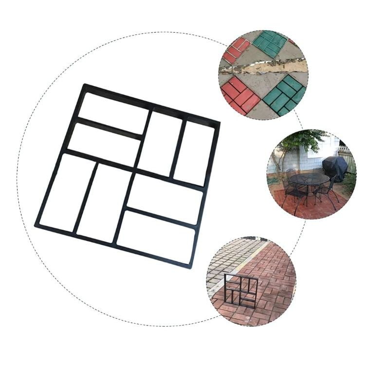 Molde Para Cemento Construcción Baldosas Decoración 40cm - Cuadrada ...