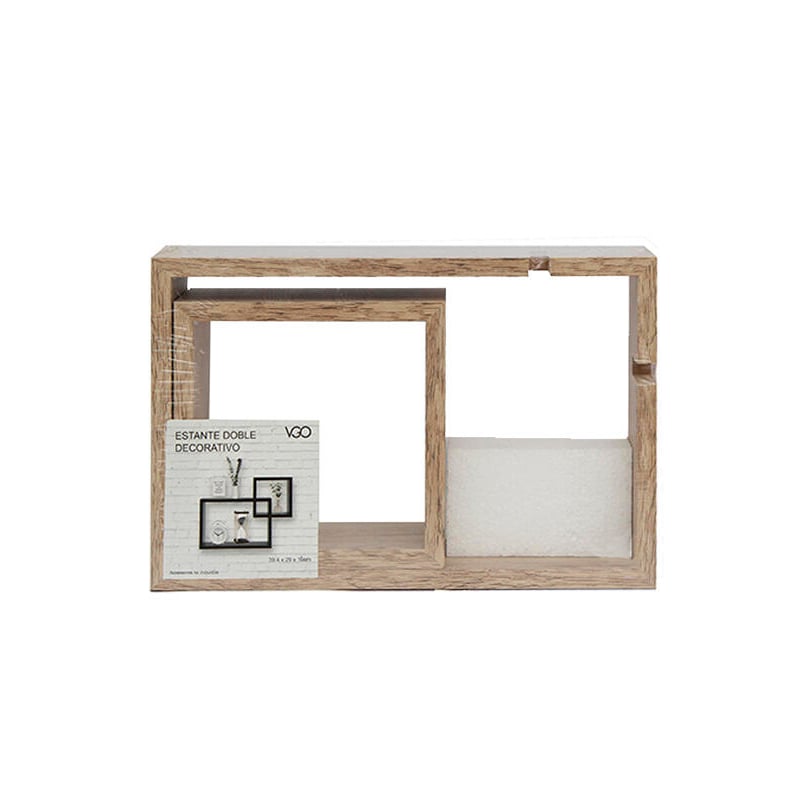 Repisas rectangulares set de madera 2 und 42x22x33 cm Vgo | Sodimac ...