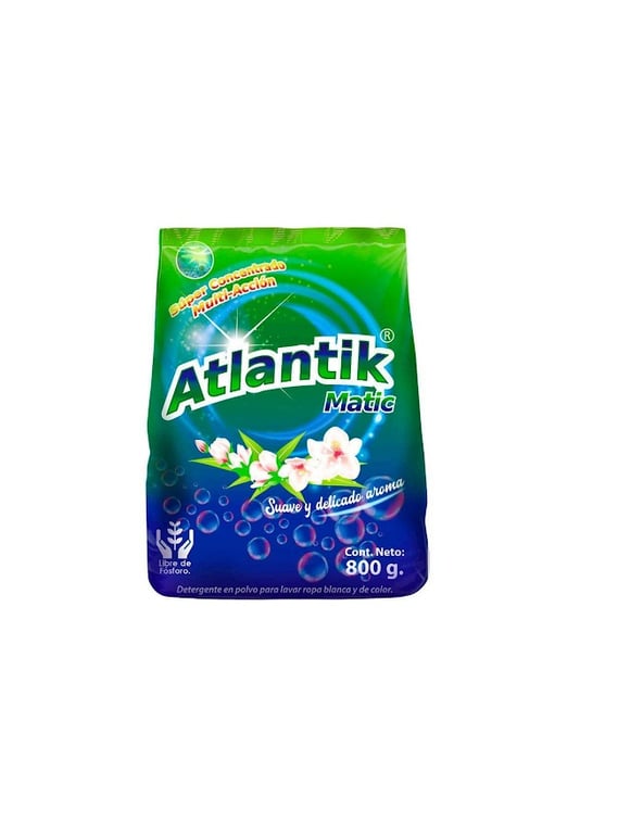 ATLANTIC Detergente Matic en Polvo Concentrado 800Grs | falabella.com