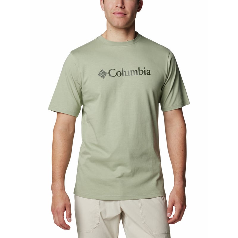 COLUMBIA Polera Manga Corta Hombre Csc Basic Logo Verde COLUMBIA ...