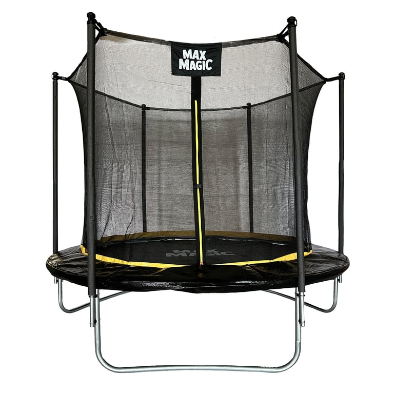 MAX MAGIC Cama Elástica Max Magic 244cm Negra con Red de Seguridad ...