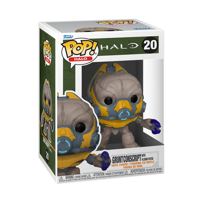 FUNKO Funko Pop Halo 20 - Halo Grunt Conscript with Plasma Pistol ...