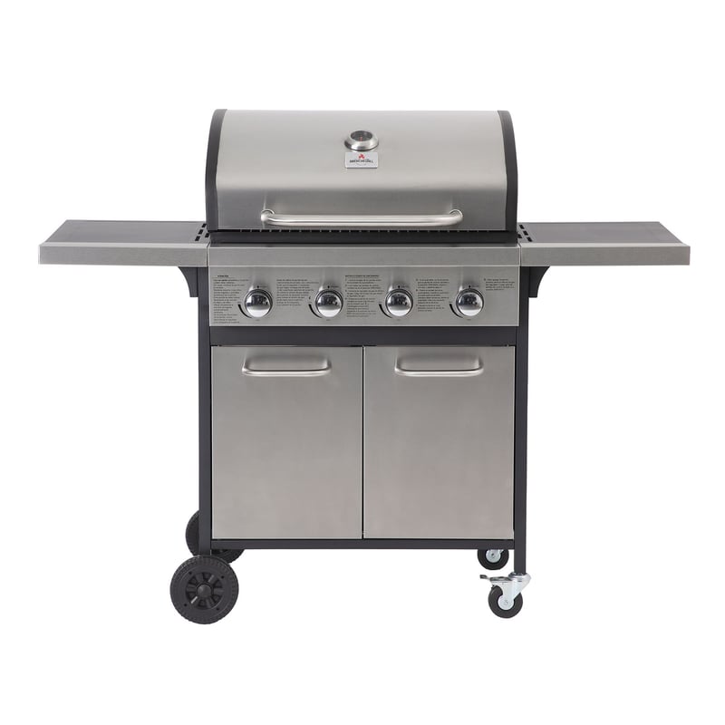 AMERICAN GRILL Parrilla a Gas Oregon 4 Quemadores Inox | falabella.com