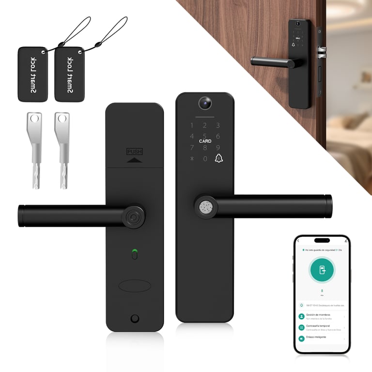 AIZO AIZO Cerradura Digital Inteligente Huella Tuya APP Con Cámara ...