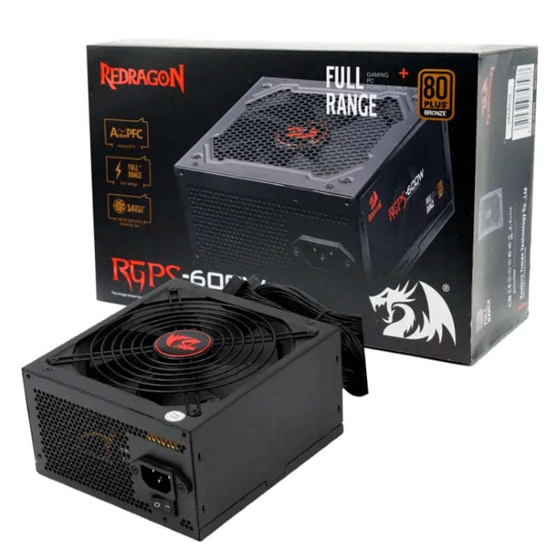REDRAGON Fuente de Poder 600W - Redragon RGPS PS002 - 80Plus - Bronze - ATX | falabella.com