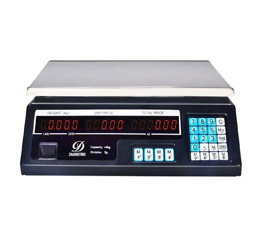 Balanza Pesa 40kg Electrónica Digital Almacén Negocio Negro | Sodimac ...