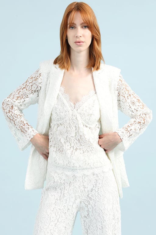 LIOLA Blazer Entallado Encaje, Crudo Liola | falabella.com