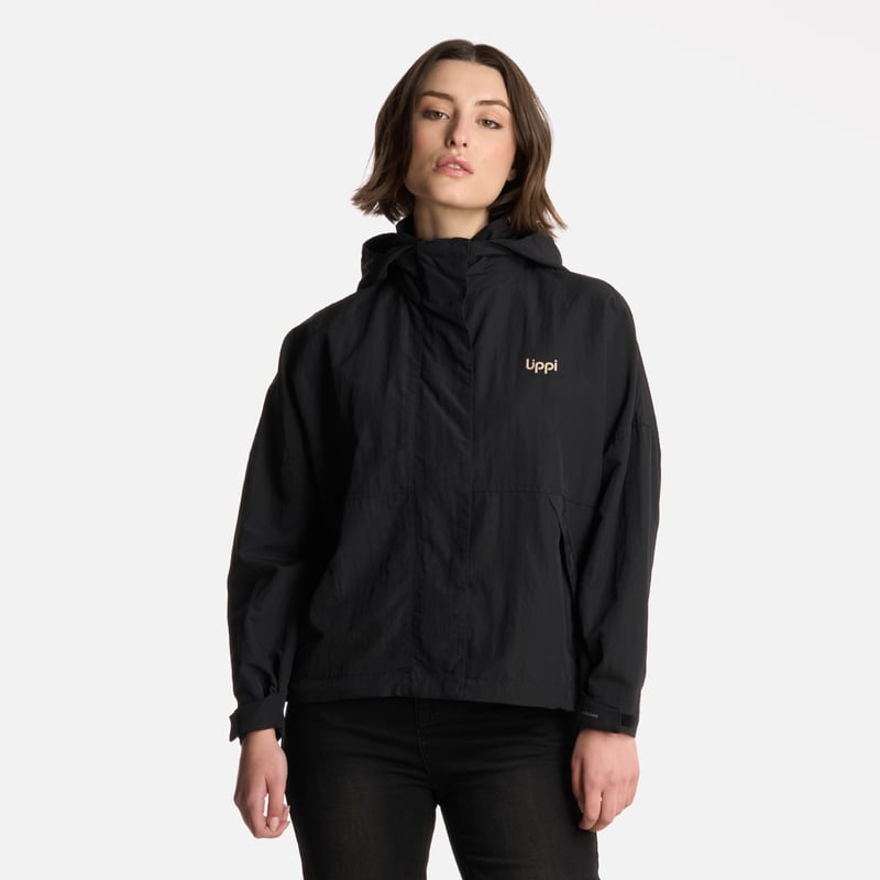LIPPI Chaqueta Mujer CityMe WindBreaker Hoody Jacket Negro Lippi ...