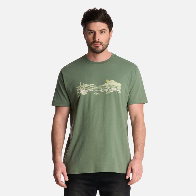 LIPPI Polera Hombre Logo Lippi Front Print T-Shirt Jade Oscuro Lippi ...