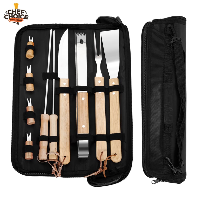 CHEFCHOICE Set Parrilla 11 Piezas Kit Parrillero Completo Chef Choice ...