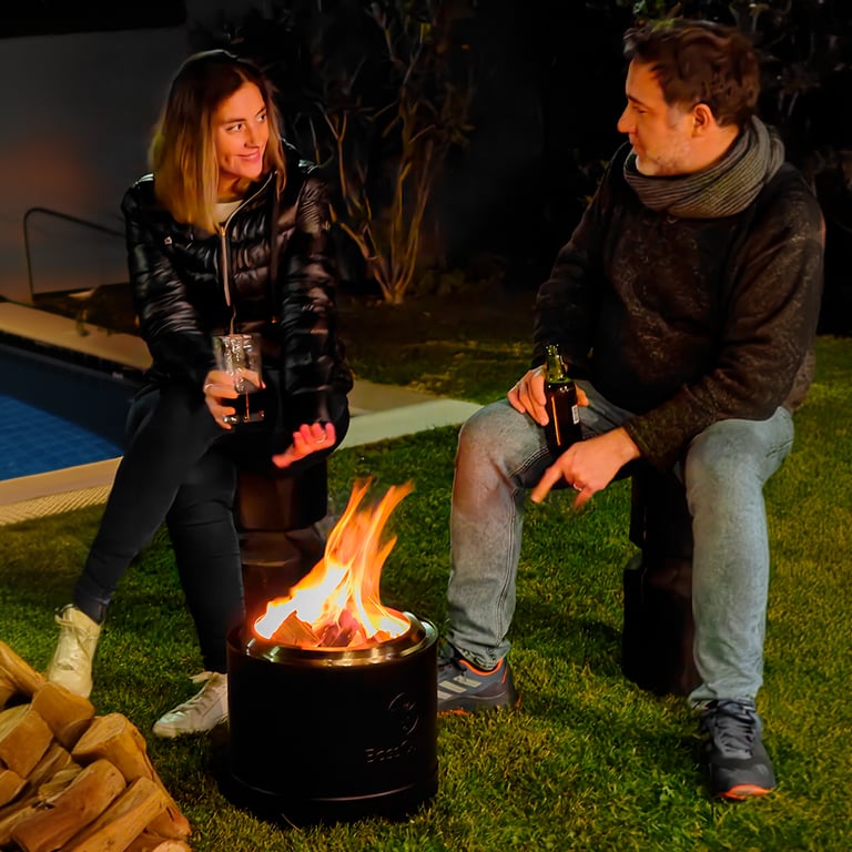 BOSSCAMP Brasero Fogón FireBoss Terraza Exterior Sin Humo 35Cm Purple ...
