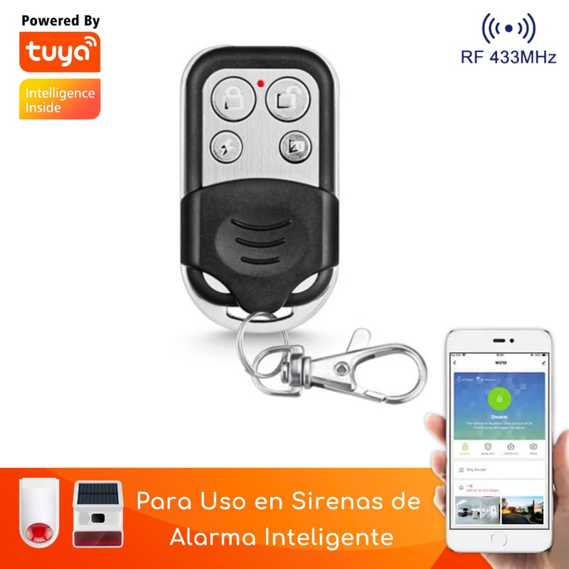 Control Remoto-Botón de Pánico 433mhz Para Alarmas Y Sirenas Wifi ...