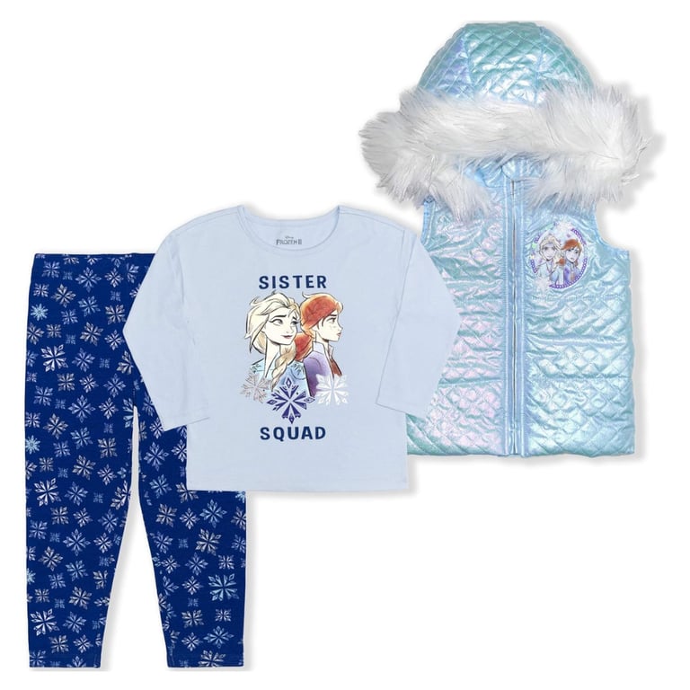 GENERICO CONJUNTO BEBÉ NIÑA CALZA POLERA Y PARKA FROZEN MARCA DISNEY ...