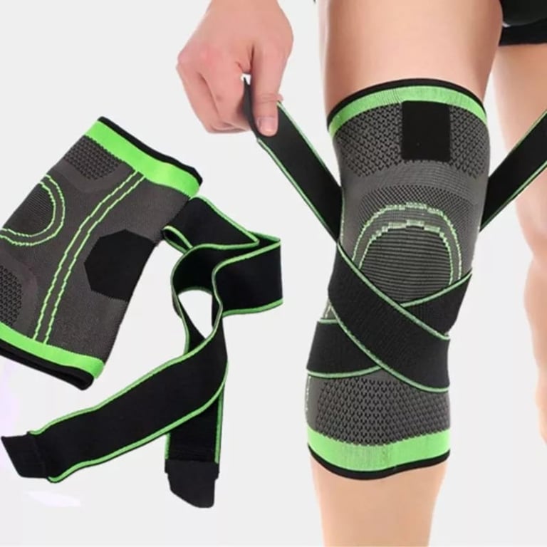 GENERICO Venda Elástica Ajustable Para Rodilla Con Velcro Verde ...