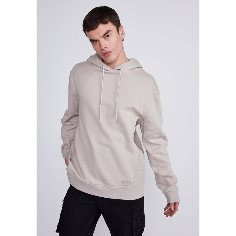SIOUX Polerón Hombre Beige Con Gorro Y Cortes Sioux | falabella.com