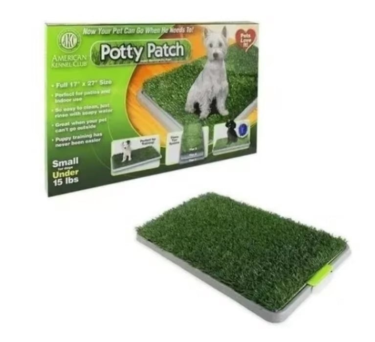 ANGELES DEL HOGAR Baño pasto sintético para perros 3 capas Patty Patch ...