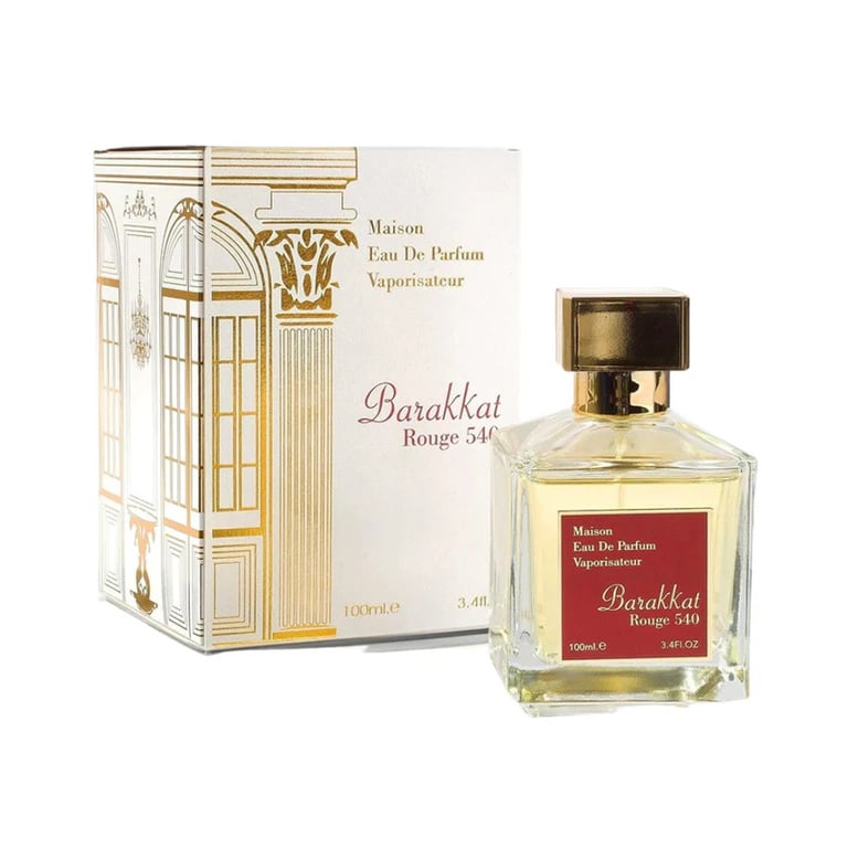 GENERICO Perfume Fragrance World Barakkat Rouge 540 Maison EDP 100ml ...