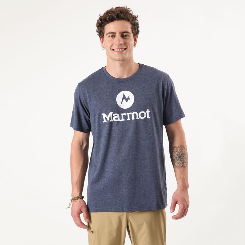 MARMOT Polera Circle Logo Tee Hombre Gris | falabella.com