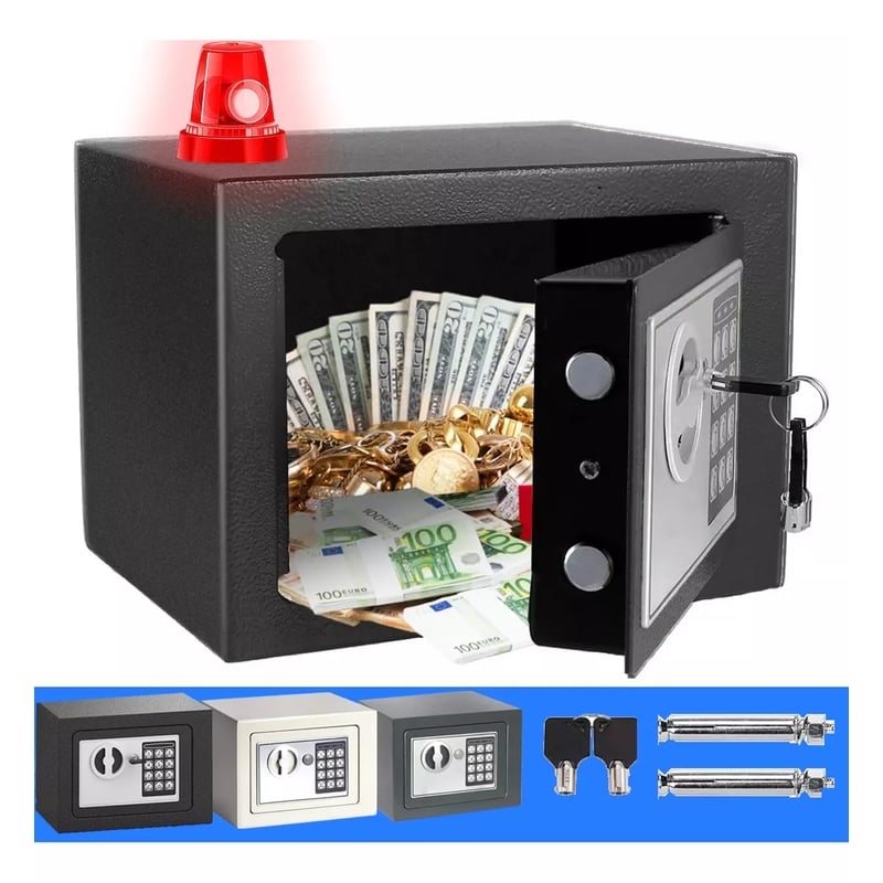Caja Fuerte Electrónica De Seguridad Codigo Digital Y Llave | Sodimac ...
