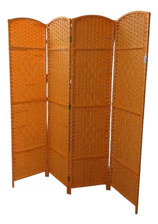 Biombo 4 Cuerpos Naranja - S0713N | Sodimac - Falabella