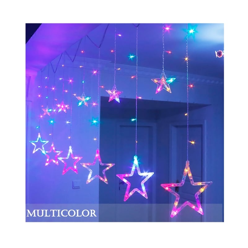 Guirnalda de luces LED ESTRELLAS color | Sodimac - Falabella