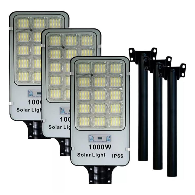 Pack X3 Focos Solares 1000w Potentes Foco Exterior Led Poste | Sodimac ...