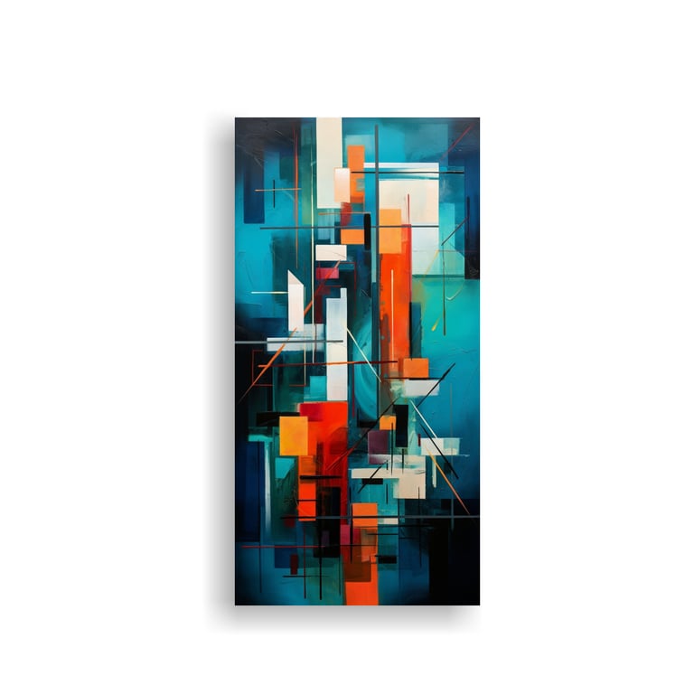 GENERICO Cuadros Verticales Abstractos De Inspiración Colo 30x60cm ...
