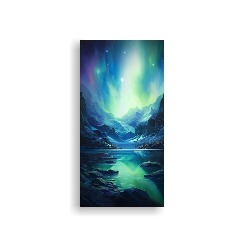 GENERICO Cuadro Vertical Gama De Colores Luminosos Y Azules 30x60cm ...