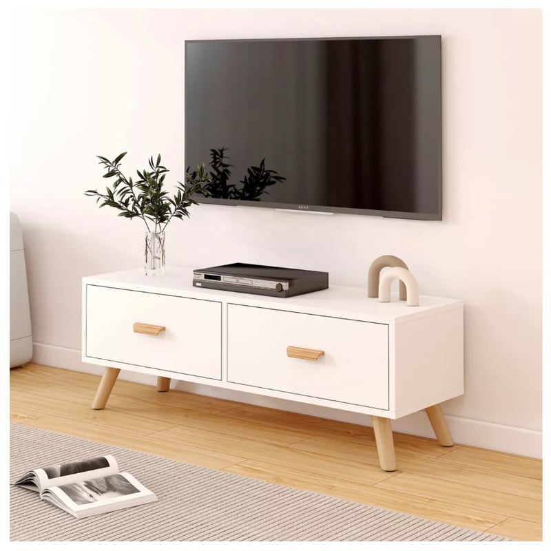 HOMER DESIGN Rack Tv 100x30x40cm 2 Tiras Hecho Por Melamina Homer ...