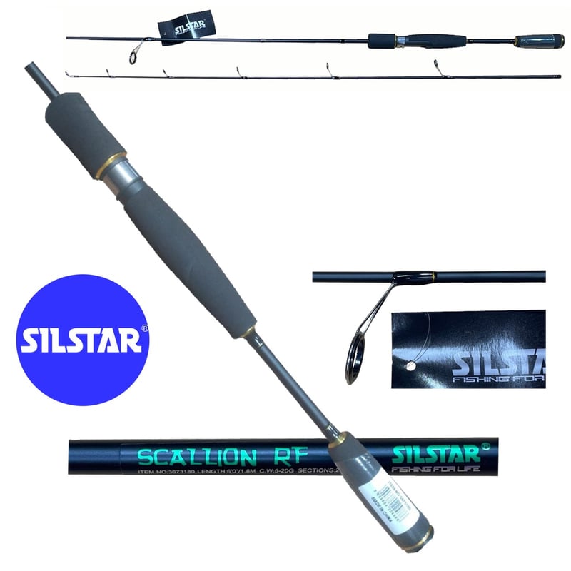 SILSTAR Caña Silstar Scallion Rock Fishing 180mts 98gs 2tra Grafito ...