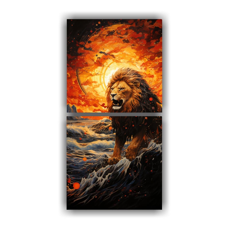 GENERICO Composiciones Vintage Motivo Desert Twilight El 30x60cm ...
