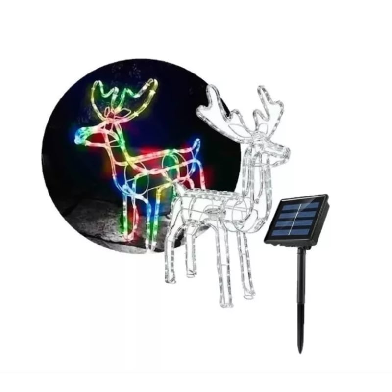 Reno Solar Fijo y Luz LED Multicolor 120cm | Sodimac - Falabella