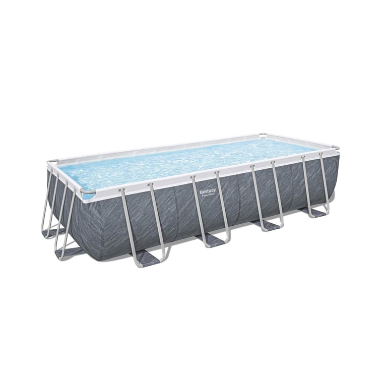 BESTWAY Piscina Bestway Rectangular C/Filtro Gris 5.49MX2.74MX1.22M ...