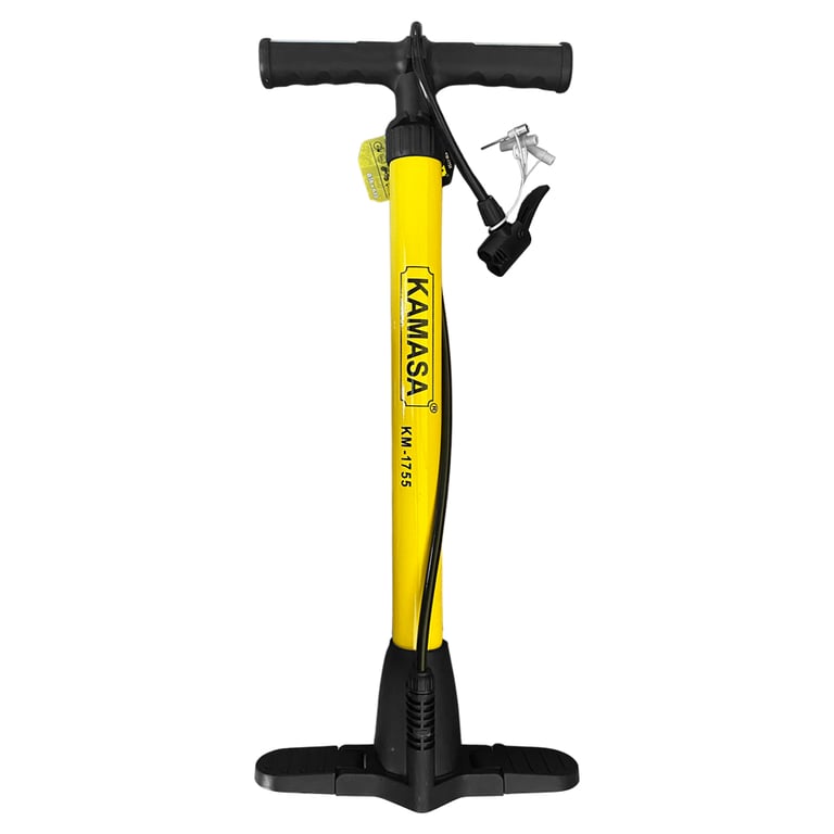 KAMASA Bombín De Pie Multiuso Profesional Con 2 Boquillas Y Aguja | falabella.com