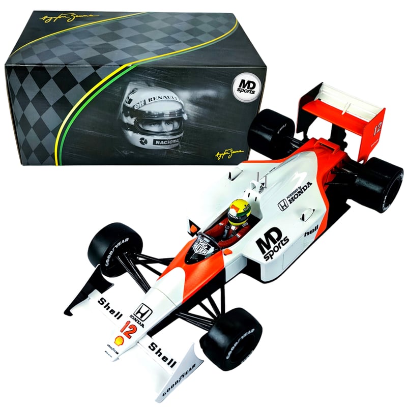 FORMULA 1 Auto F1 Mclaren Mp4/4 1988 #12 Ayrton Senna Premium X 1:18 ...