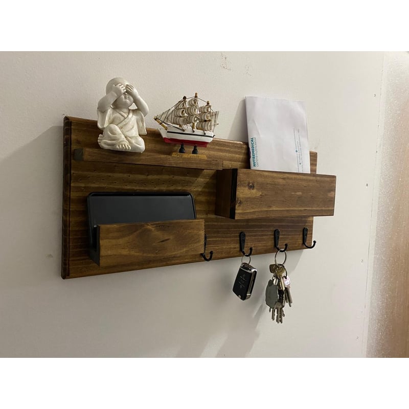 GENERICO Porta llaves madera con repisas | falabella.com