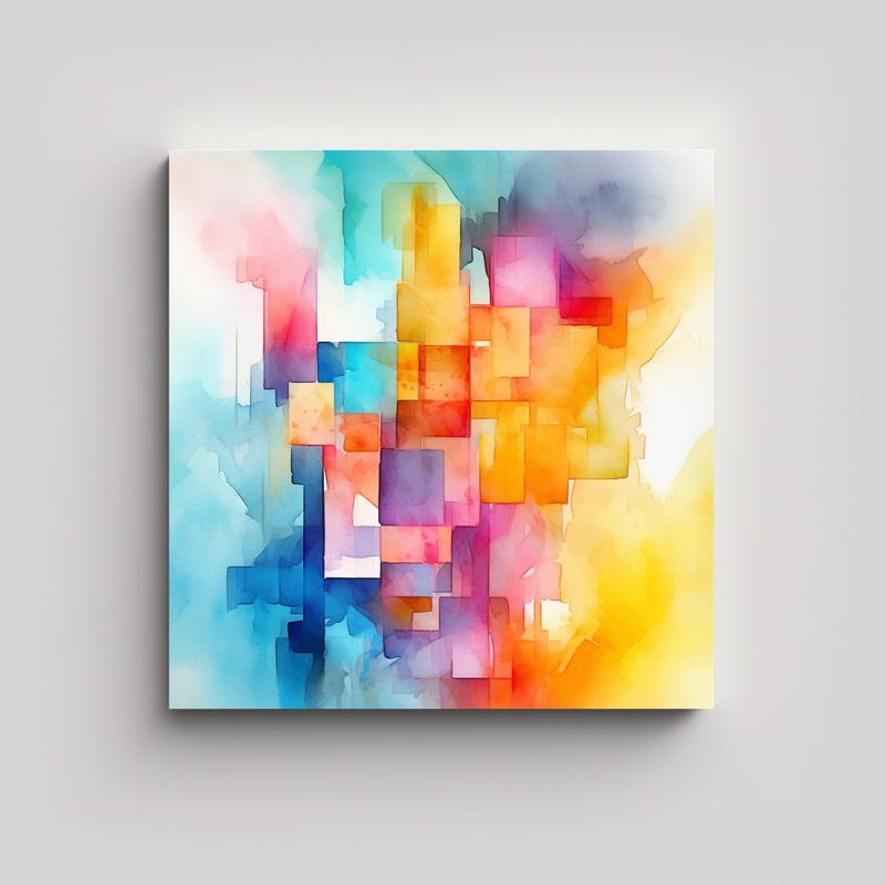 GENERICO Cuadro Tema Dimensiones Colores Brillantes 30x30 Cm ...