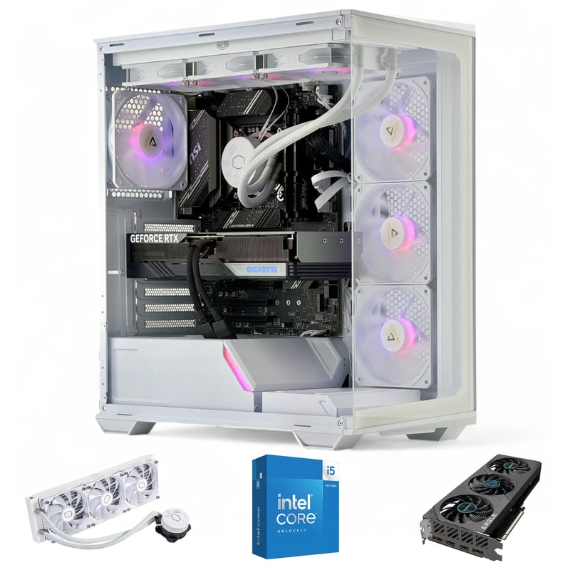 HYPERPC PC GAMER Blanco INTEL CORE i5 14600K 128gb DDR5 2Tb 4080 SUPER ...