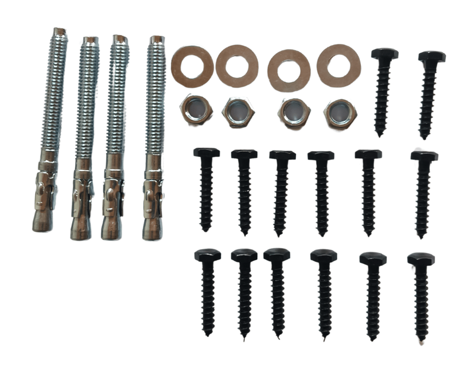 VARIOS KIT PERNOS ANCLAJE Y TIRAFONDO PARA BASES DE PILARES MODELO 4 ALETAS | falabella.com