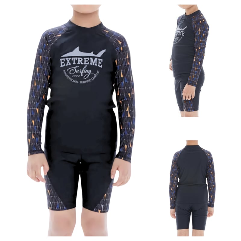 JUMP KIDS Traje de baño 3 piezas 8 a 12 años SPF 50 Manga Larga Niño ...