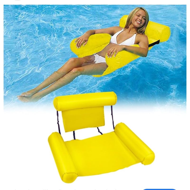 SILLA INFLABLE FLOTADOR COLOR AMARILLO ENTRETENCION ACUATICA | Sodimac ...