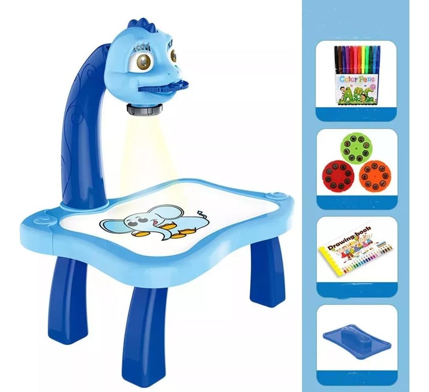 Mesa Proyector para Pintar y Dibujar con Accesorios Azul | Sodimac ...
