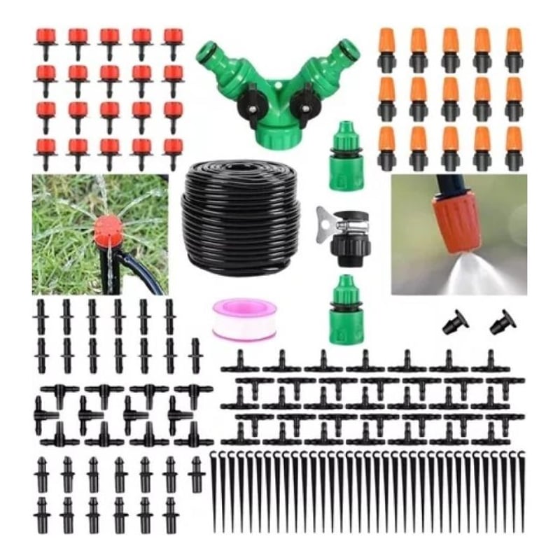 Kit de Riego Automático por Goteo de 40m con 158 Piezas | Sodimac ...