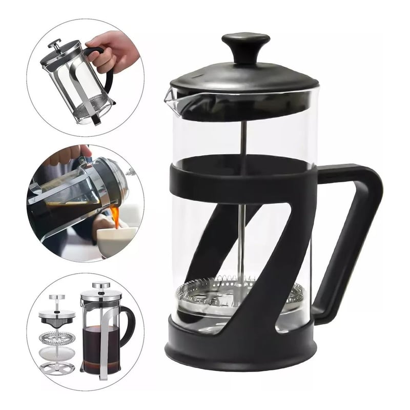 Cafetera Prensa Francesa de Vidrio 350ml con Filtro | Sodimac - Falabella