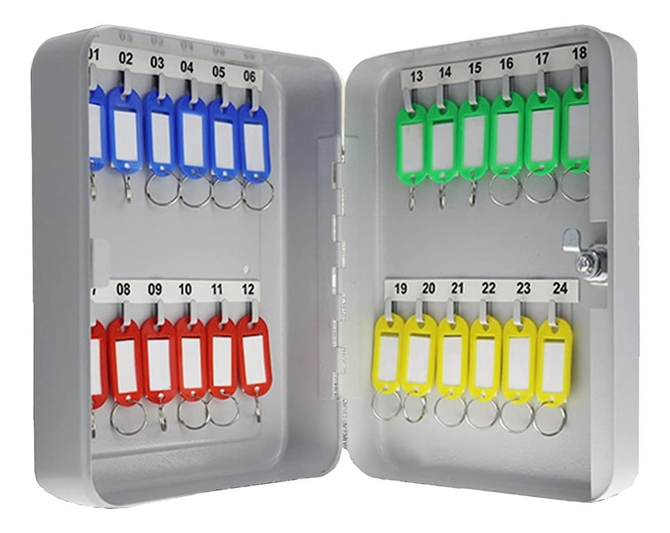 Caja Organizadora de Llaves con Cerradura y 24 Llaveros | Sodimac ...