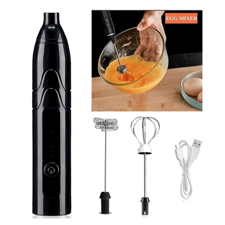 Mini Batidor Recargable Negro Doble Cabezal | Sodimac - Falabella