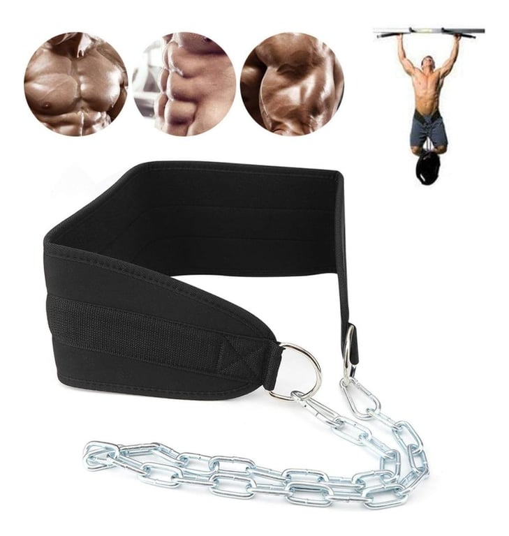 GENERICO Cinturón de Lastre con Cadena para Ejercicios de Calistenia ...